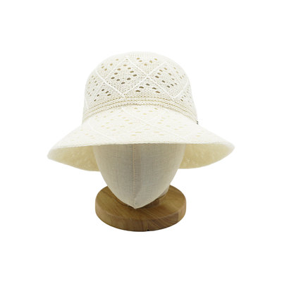 clásico渔夫帽女2026新款夏透气镂空编织帽针织帽子法式温柔气质