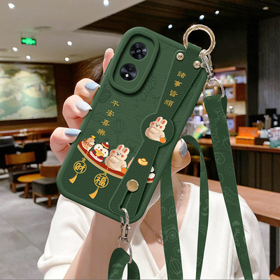 适用oppo a98手机壳a97新款a96背带a95腕带挂绳a93s平安喜乐a58x斜挎a57潮a32女a56外壳a55保护套a53中国风A2