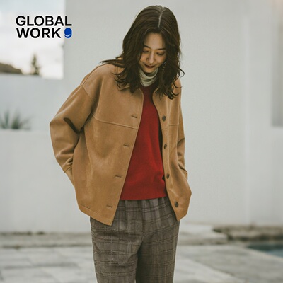 GLOBAL WORK 外套女2026春季新款挺阔版型通勤翻领夹克632429