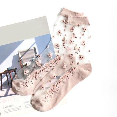 1 Pair Breathable Ultra Thin Socks Summer Women Transparent