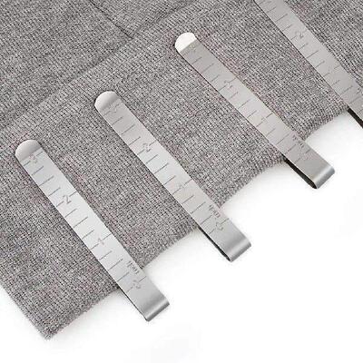 Sewing Clips Measurement Ruler Set of 20 Stainless Steel
