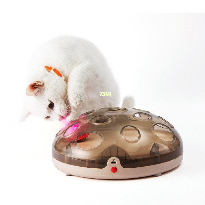 猫咪互动Tos宠物玩具智能充电练习