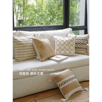 Texdream自然风棉麻沙发抱枕现代