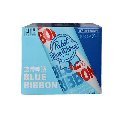 国产蓝带啤酒355ml6/12瓶