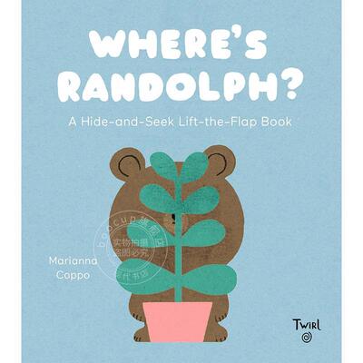 兰道夫在哪儿 Where's Randolph? 英文原版 儿童纸板翻翻书 0-3岁