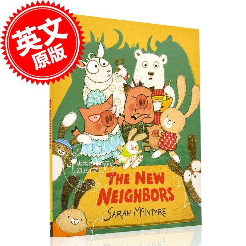 现货新邻居儿童绘本人际关系启蒙 3-7岁精装 Sarah McIntyre莎拉·麦金塔尔英文原版 The New Neighbors_虎窝淘