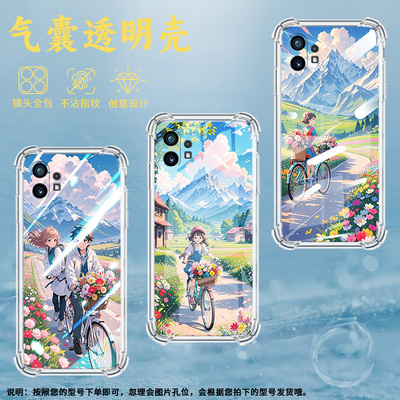 适用Nothingphone2手机壳phone1骑行场景气囊壳CMFPhone1防摔NothingPhone2APlus高级感Phone2A保护套