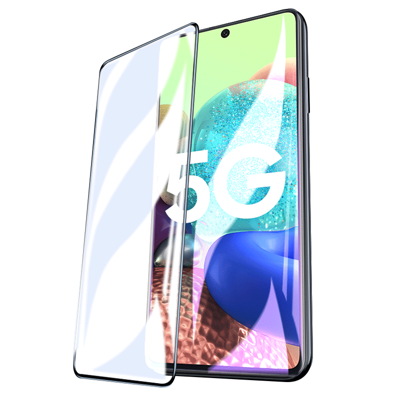 蓝光三星全屏玻璃防指纹手机膜