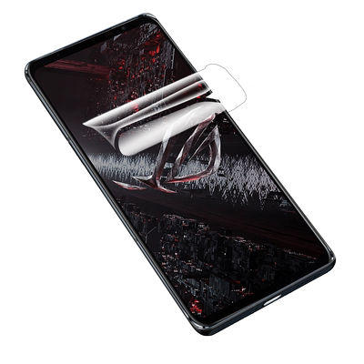 华硕rog5s钢化水凝膜ASUSrog5软r0g磨砂5spro手机rogphone5水滴phone蓝光spor屏五代pro贴asus5spr0玩家国度