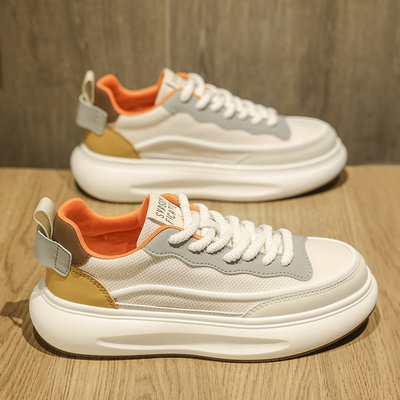 小白板鞋网面百搭厚底增高运动潮