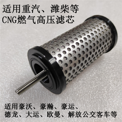 适用重汽豪沃豪瀚CNG燃气高压滤清器德龙大运解放欧曼天然气滤芯