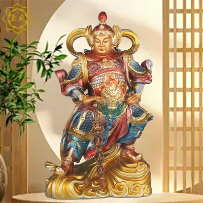 韦陀菩萨佛像树脂二十四诸天韦陀天神树脂中式韦驮像家用供奉摆件