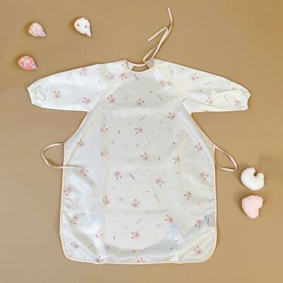 JulyMoly宝宝罩衣全身一体式反穿衣儿童吃饭防水防脏婴儿饭兜