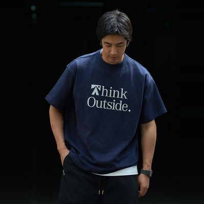 TANOXI竹节棉印花短袖T恤