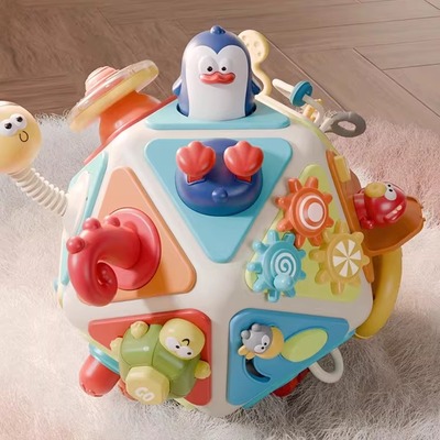 婴儿手拍鼓多面体玩具