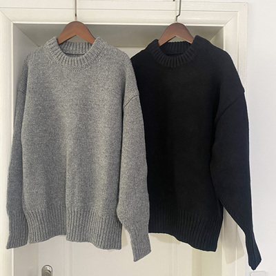 羊毛加厚款毛衣针织衫女