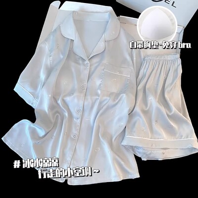 日本GP夏季天真冰丝凉感短袖可爱