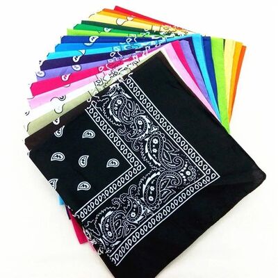 2026 Fashion Hip Hop Cotton Bandana Square Scarf 54cm*54cm B
