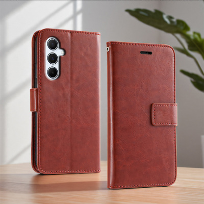 适用于三星A55 5G手机壳A555G翻盖式皮套全包Galaxy A55外壳防摔自带插卡位SM-A5560新款男女