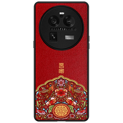 oppofindx6pro真皮国潮手机壳