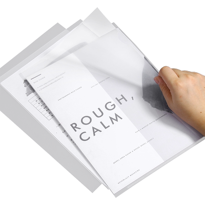 a4文件夹透明单页l夹谱夹活页