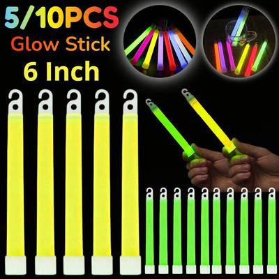 10PCS Fluorescence Glow Stick Military Glow Light Sticks