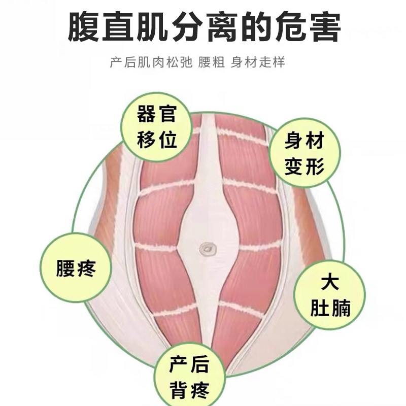 腹直肌分离修复贴瘦肚子松弛神器产后收腹带家用锻炼仪器医院同款