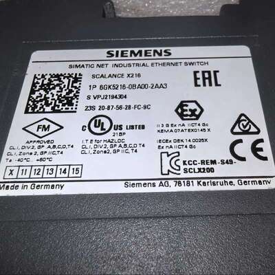 功能正常议价 工业以太网交换机，型号6GK5216-0BA00-2A