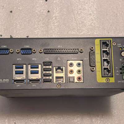 功能正常议价 ADLINK凌华EOS-1300工控机，i3-7100处理器