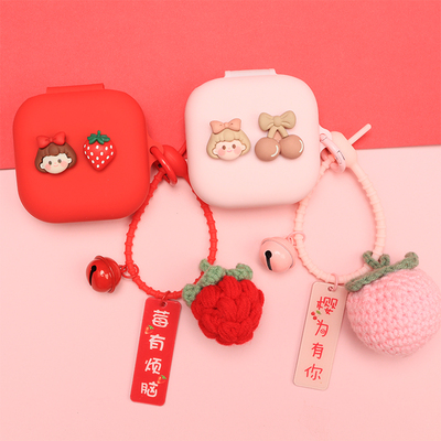 适用Shokz韶音OpenFit pro蓝牙耳机保护套创意可爱卡通女孩舒适圈OpenFit 2+T921/OpenFit 2 T920一体式软壳