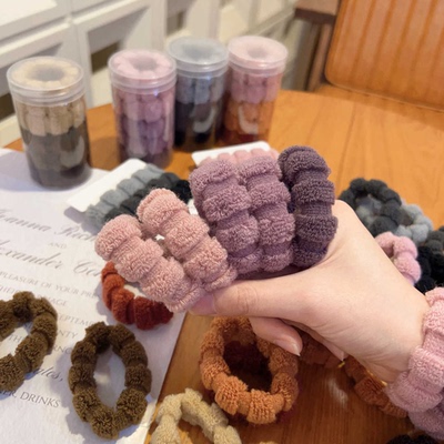 高马尾皮筋加粗罐装发绳