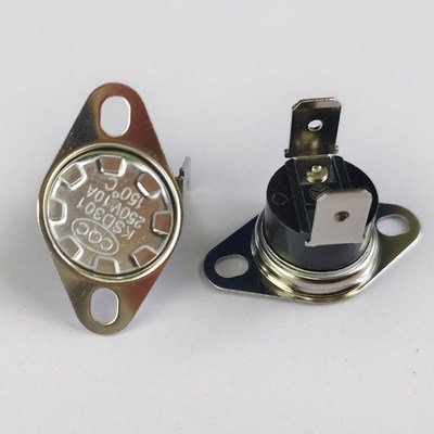 KSD301突跳式温控器过热温度保护器干燥机配件超温保护器温热控制