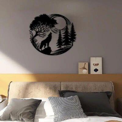 Wolf Metal Wall Decor Wildlife Wall Decor Unique Wildlife