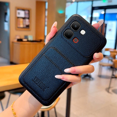 适用传音Infinix Note Edge手机壳卡包肤感荔枝纹高级皮套NoteEdge保护套奢华简约个性时尚超薄防摔手机套