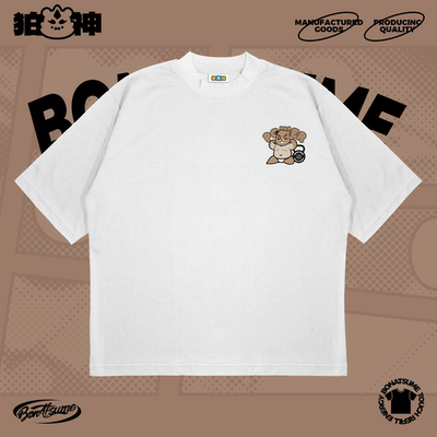 【BON】2025春夏短袖T恤SUPERPOWER宽松休闲福瑞FURRY210g纯棉