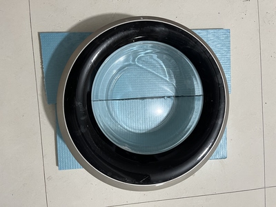 适用海尔滚筒洗衣机EG100BKX12639GU1玻璃门观察窗门铰链 一整套