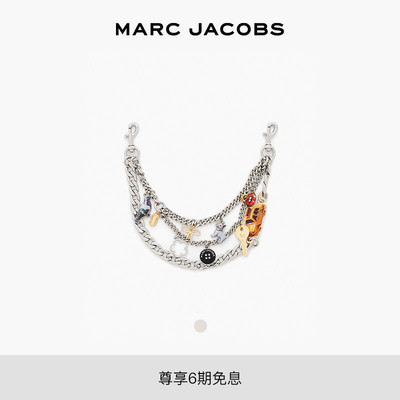 【礼物】MARC JACOBS/莫杰 CHARM 金属鸽子纽扣设计链条肩带