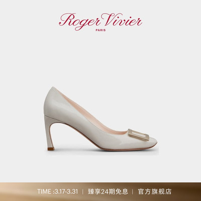 【24期免息】Roger Vivier/新品RV女鞋Trompette喇叭跟漆皮高跟鞋
