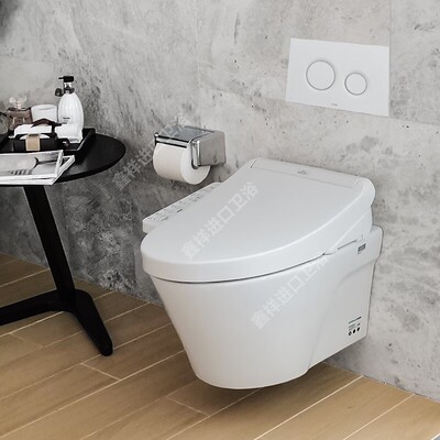 TOTO壁挂式智能马桶套装CW822EB坐便器墙排暗装水箱460卫洗丽