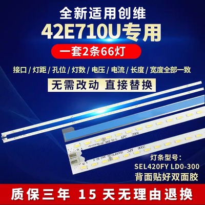 全新42寸创维42E710U灯条