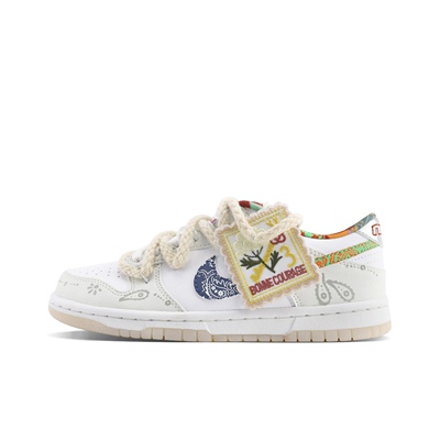 【定制球鞋】Nike Dunk 陶醉花海 腰果花 清新 白彩  FN8913-141
