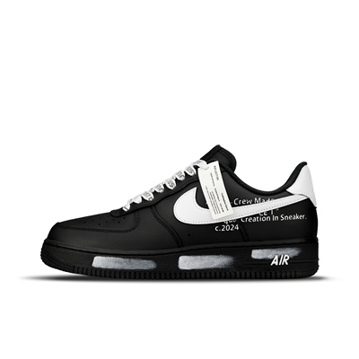 【定制球鞋】Nike Air Force 1 07 黑武士 高街 黑白 CW2288-001
