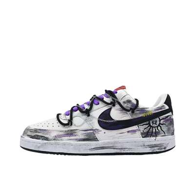 【定制球鞋】 Nike Court Vision 1 板鞋 黯迹 DM1187-101