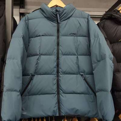 李宁男子运动休闲短款羽绒服AYMU097-6