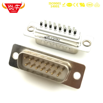 Nextron正凌D-USB连接器DB15针VGA插头座COM口SUB-DBAM-102A-092