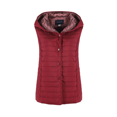 靓诺红色棉马甲LJ20408A