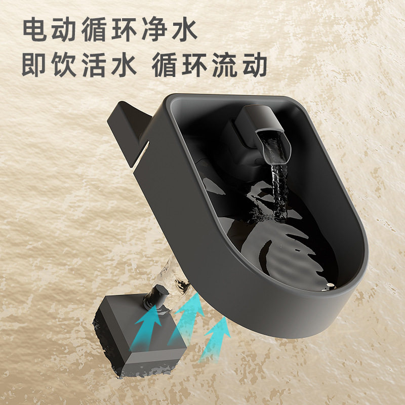 新品猫咪自动喂食器喂水碗水粮一体二合一宠物喂食盆猫碗饮水机