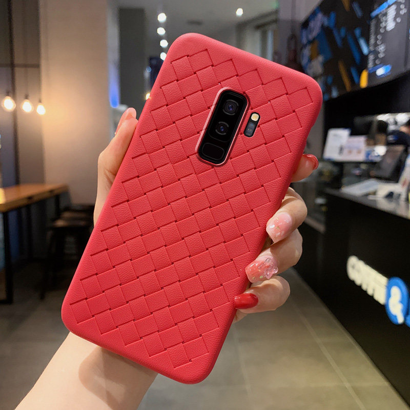 适用三星S9Plus手机壳bv编织散热Samsung Galaxy S9 Case Cover全包SM-G960F软SMG965F保护套3星 ...