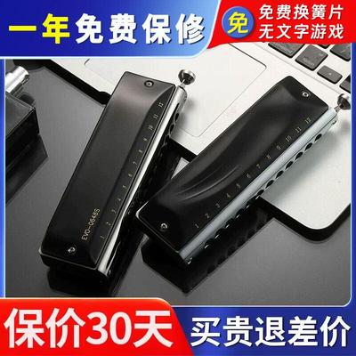 JDR嘉德瑞0648S初学入门12孔48音半音阶口琴演奏新手练习专业C调