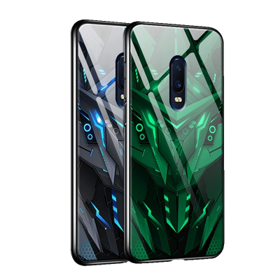 黑色战士适用于oppor17手机壳男r15新款r17pro炫酷r15x夜光玻璃R11s全包r11plus梦境版防摔潮r9splus硅胶薄套